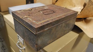 TIME CAPSULE FOUND: This is what crews found inside the Confederate statue that was moved from Lake Eola today. City officials haven't opened it yet. What do you think is inside? Here's more details: http://at.wftv.com/2sN2jwq | WFTV Channel 9