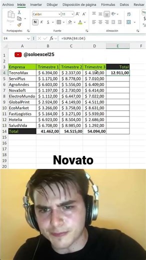 La forma más fácil de sumar en Excel… en solo 5 segundos 😱