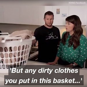 Every home has a 'magical' wash basket 😂 😂 Credit: KINNE | Daily Mail Video