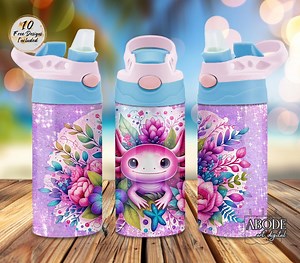 Axolotl Kids Tumbler Wrap: Sublimation PNG Design (digital Download) - Etsy