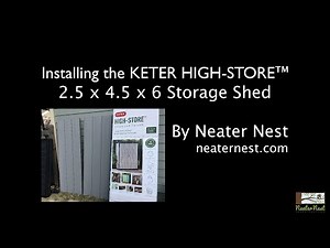 Keter High-Store Vertical Shed Assembly