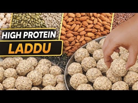 Healthy High Protein Laddu Recipe | No Refined Sugar | Dry Fruits & Seeds Laddu with Benefits #sweet