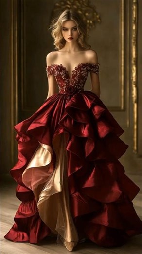 When the Red Dress Turns to Tides ✨ A Magical Mermaid Transformation🧜‍♀️