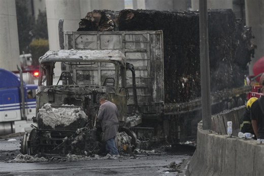 Massive gas tanker explosion in Mexico City kills 3 people and injures 70 others