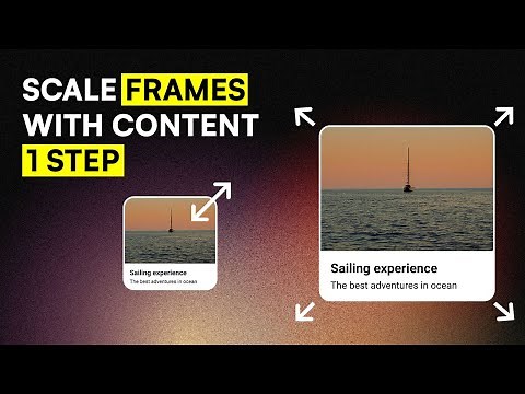 How to Scale frames with content in Figma - EASY