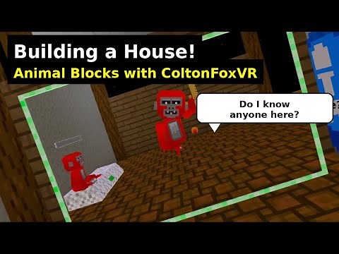 BUILDING A HOUSE in Animal Blocks!