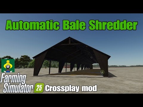 Automatic Bale Shelter / FS25 crossplay mod
