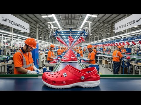 Inside the Crocs Factory: How Millions of Colorful Crocs Shoes Are Made at Massive Scale