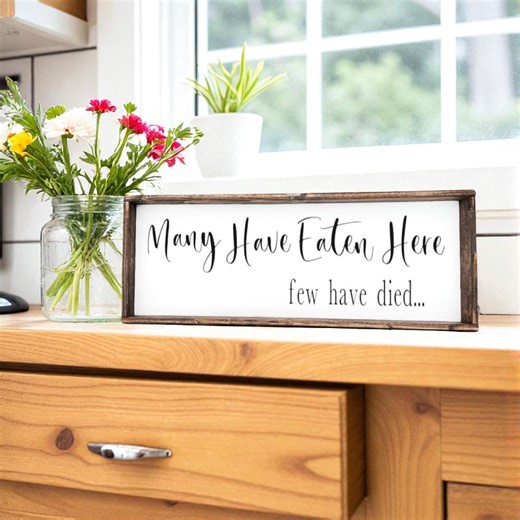 Funny Kitchen Sign: Rustic Farmhouse Wood Decor, Chef Humor - Etsy