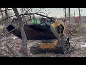 Demoing your 72" Extreme Heavy Duty Skid Steer Loader Brush Cutter with the CAT 297C