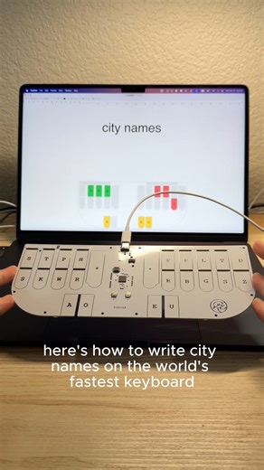 city names on a stenography keyboard | Stenokeyboards
