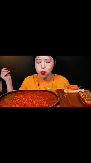 47K views · 1.8K reactions | Spicy Buldak Ramen with Pepperoni Sausage & Hot Dogs | Mukbang ASMR #bokimukbang #bonus #reelsfb #fblifestyle #tacos #reels #short #boki | Boki mukbang | Facebook