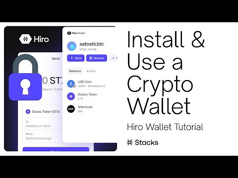 How To Install & Use a Stacks Web Wallet