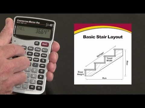 Construction Master Pro Trig Basic Stair Layout How To