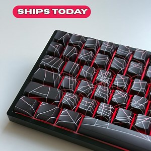 Spider Web Keycap Set, RGB Shine Through Mechanical Keyboard Keycaps, Cherry Profile Side Printed Backlit Keycaps for MX Switches, 130 Keys - Etsy