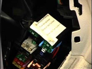 Walk Around Mercedes Benz CLK 500 2003-Interior Fusebox And Climate Control