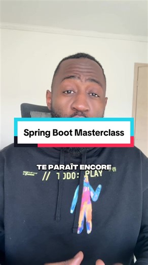 Forme toi sur Spring Boot en accédant à la masterclass ☘️ #developer #backend #springboot #masterclass #softwareengineering