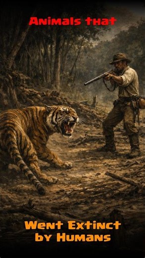 Animals That Went Extinct Because Of Humans #shortvideo #animals #shorts