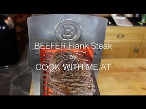 BEEFER Flanksteak - Testing the BEEFER "New York Steakhouse Grill" - COOK WITH ME.AT