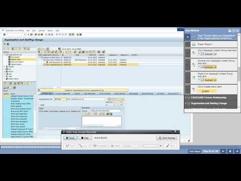 SAP HCM Organisation Management PPOME PO03 Master Data