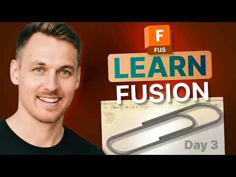Day 3 of Learn Autodesk Fusion in 30 Days! (2026 EDITION) - How to SWEEP in Fusion 360