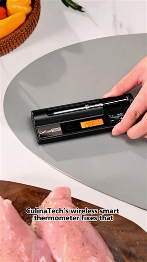 Nailed it every time 🔥 No more dry steak or raw chicken. CulinaMeter™ = peace of mind pro results. Try risk-free with 30-day returns! | CulinaTech