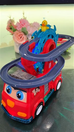 Crazy Loop Ride Truck with Duck Slide Action 🌀🔥 #TruckPlay #LoopRide #FunShorts