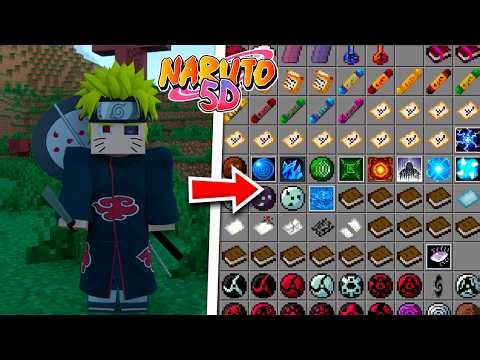 NOVA ATUALIZOU ADDON NARUTO 5D PARA O MINECRAFT 1.21.132 - COM BOSSES E RPG ...