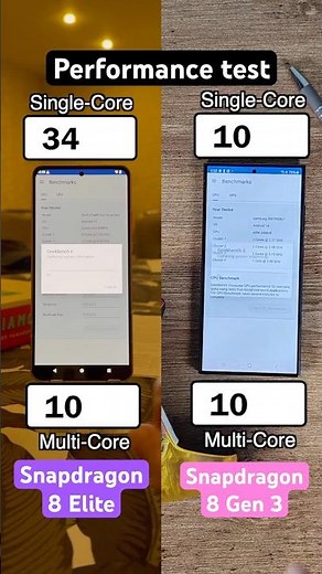 Qualcomm Snapdragon 8 Elite vs Snapdragon 8 Gen 3 performance test!