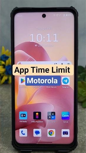motorola set app time limit #tech #digitalwellbeing #apptips