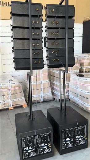 Kit Ativo (Line Array + Sub 18") 14 Caixas Gla6000 Estereo NHL PRO SOUND