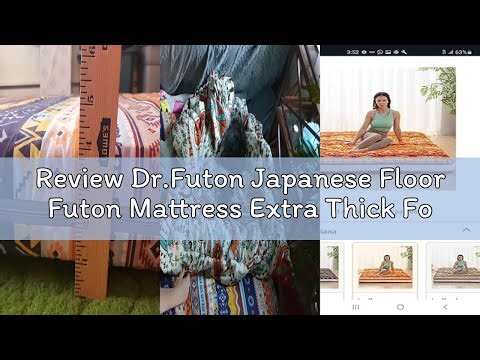 Review Dr.Futon Japanese Floor Futon Mattress Extra Thick Folding Roll Up Bed Topper Mat for Guest,L