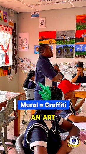 Yesterday in art class with our Grade 8s 🎨🔥 They explored Visual Literacy through lettering and graffiti — learning how words become design and names become art. Inspired by youth culture and hip-hop 🎧🖌️, our Grade 8s turned creativity into bold visual statements. 📍 Ashton John's Private School | Ashton John’s Private School
