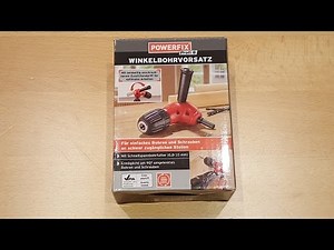 Powerfix Profi Winkelbohrvorsatz 90° mit Schnellspannbohrfutter Elbow Drill - [Unboxing! 4K]