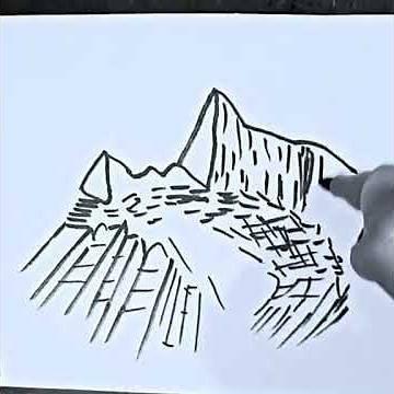 How to draw Machu Picchu #drawing