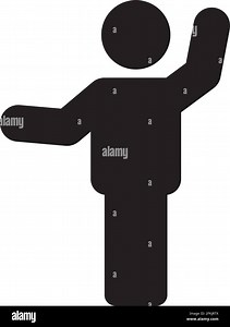 Man symbol icon vector person with open hands in flat color glyph pictogram sign illustration Stock Vector Image & Art - Alamy