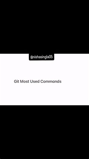 Nisha Singla | Frontend Dev | Career Tips on Instagram: "Save it for later 💫💫 Git can feel overwhelming at first, but most of us use the same set of commands every day. This 5-slide guide breaks down the most common Git commands by category so you can focus on what actually matters while coding, collaborating, and shipping features.💫 Save this for quick reference and share it with someone learning Git.☺️☺️ #Git #GitCommands #DeveloperLife #WebDevelopment #FrontendDevelopment #CodingTips #DevT