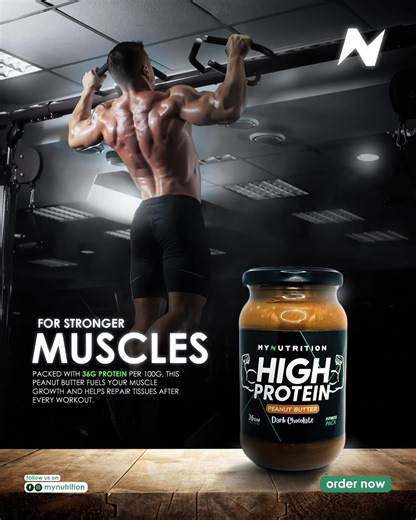 129 reactions · 15 comments | Build Lean Muscle, Naturally with HIGH PROTEIN PEANUT BUTTER With rich plant-based protein, this spread supports muscle gain while keeping you energized throughout the day. | MyNutrition | Facebook