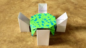 How to Fold an Origami Table in 5 Minutes or Less: Paper Crafting