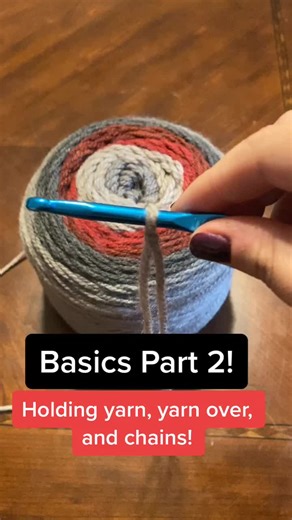 Basics Part 2: yarn over and foundation chains! #fyp #foryou #foryoupage #crochet #diy #handmade #xyzbca #hobbies #quarantine #howto