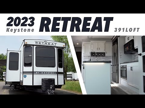 Seasonal Living with the 2023 Keystone Retreat 391LOFT Destination Trailer | Markquart RV