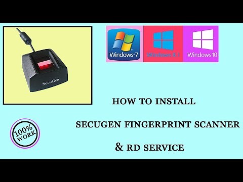 how to install secugen fingerprint & rd service .