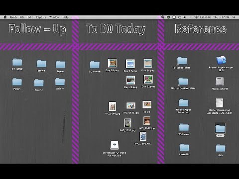 Computer Screen Desktop Organizing