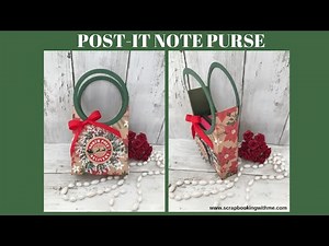 POST-IT NOTE MINI PURSE - CRAFT FAIR #3