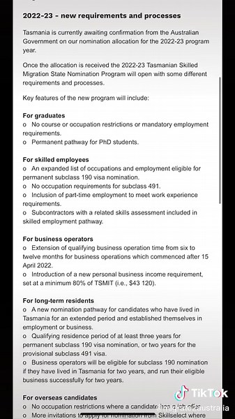#migrationlawyer #tasmaniapr #immigrationnews #migratetoaustralia