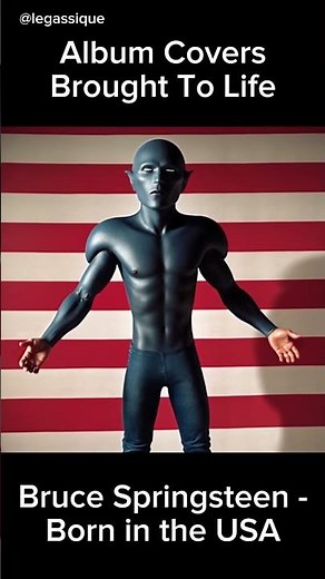 Bruce Springsteen - Born in the USA - Album covers brought to life #BruceSpringsteen #BornInTheUSA