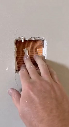 150K views · 268 reactions | Worker Filling Large Hole in Drywall with Patch Compound  | Renovation Skill | Facebook