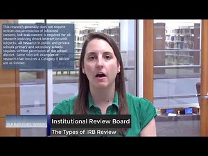 IRB-2 The 3 Levels of Review Associated with the IRB