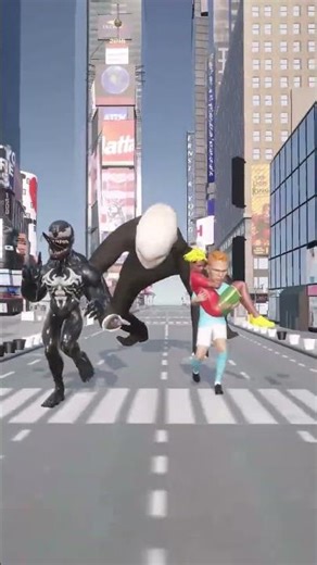 Ultimate Squad at times square: Haaland, ishow Speed, Venom‼️😱