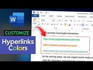 How to Customize Hyperlink Colors in MS Word